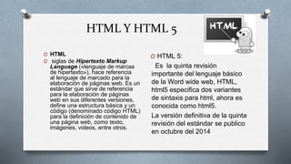 Html y html 5 | PPTX