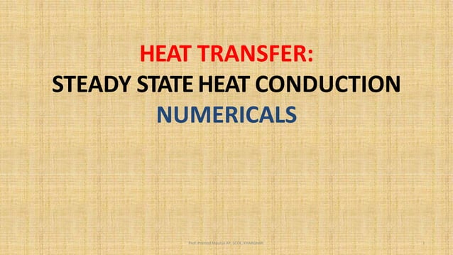 HEAT TRANSFER : STEADY STATE HEAT CONDUCTION NUMERICALS part2 | PPTX ...