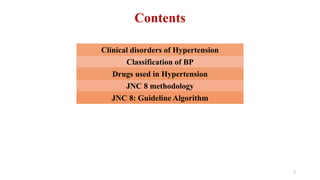 JNC 8 guideline to Management of Hypertension | PPTX