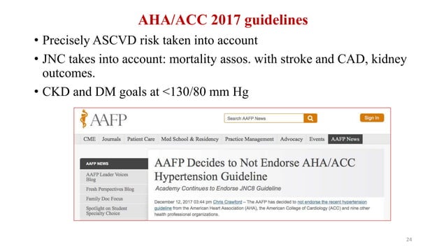 JNC 8 guideline to Management of Hypertension | PPTX | Heart and ...