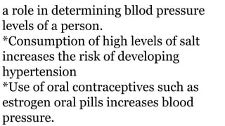 Hypertension ppt (COMMUNITY HEALTH NURSING) | PPTX