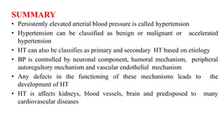 PATHOPHYSIOLOGY OF HYPERTENSION AND MANAGEMENT | PPTX | Endocrine and ...