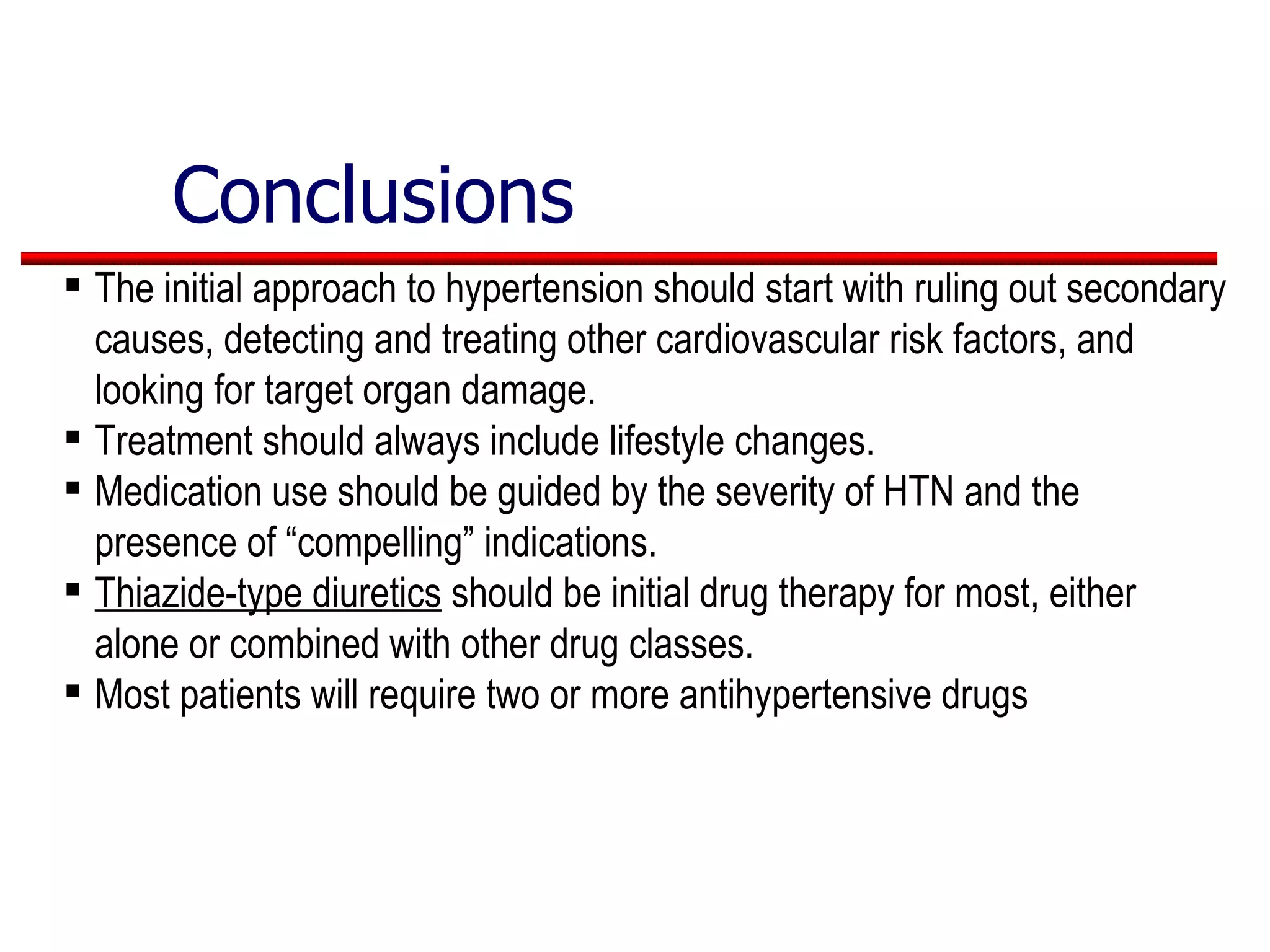 Treatment of Hypertension Treatment of Hypertension | PPT