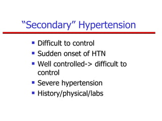 Treatment of Hypertension Treatment of Hypertension | PPT