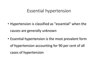 Hypertension and Stroke full presentation | PPTX