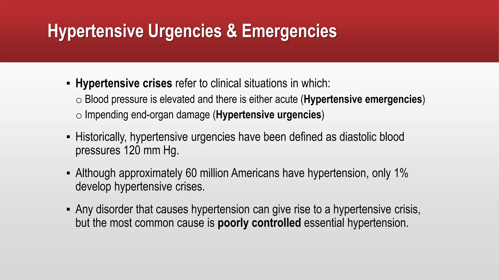 Hypertension crisis | PPTX