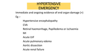 htn crisis ....pptx | Blood Disorders | Diseases and Conditions