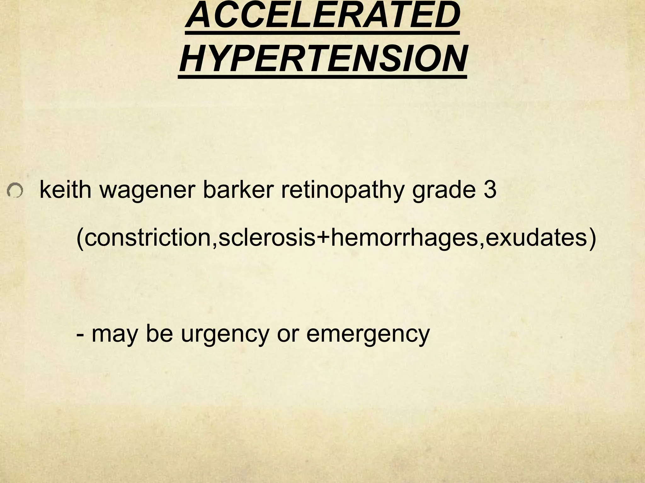 HYPERTENSION EMERGENCY & URGENCY | PPTX