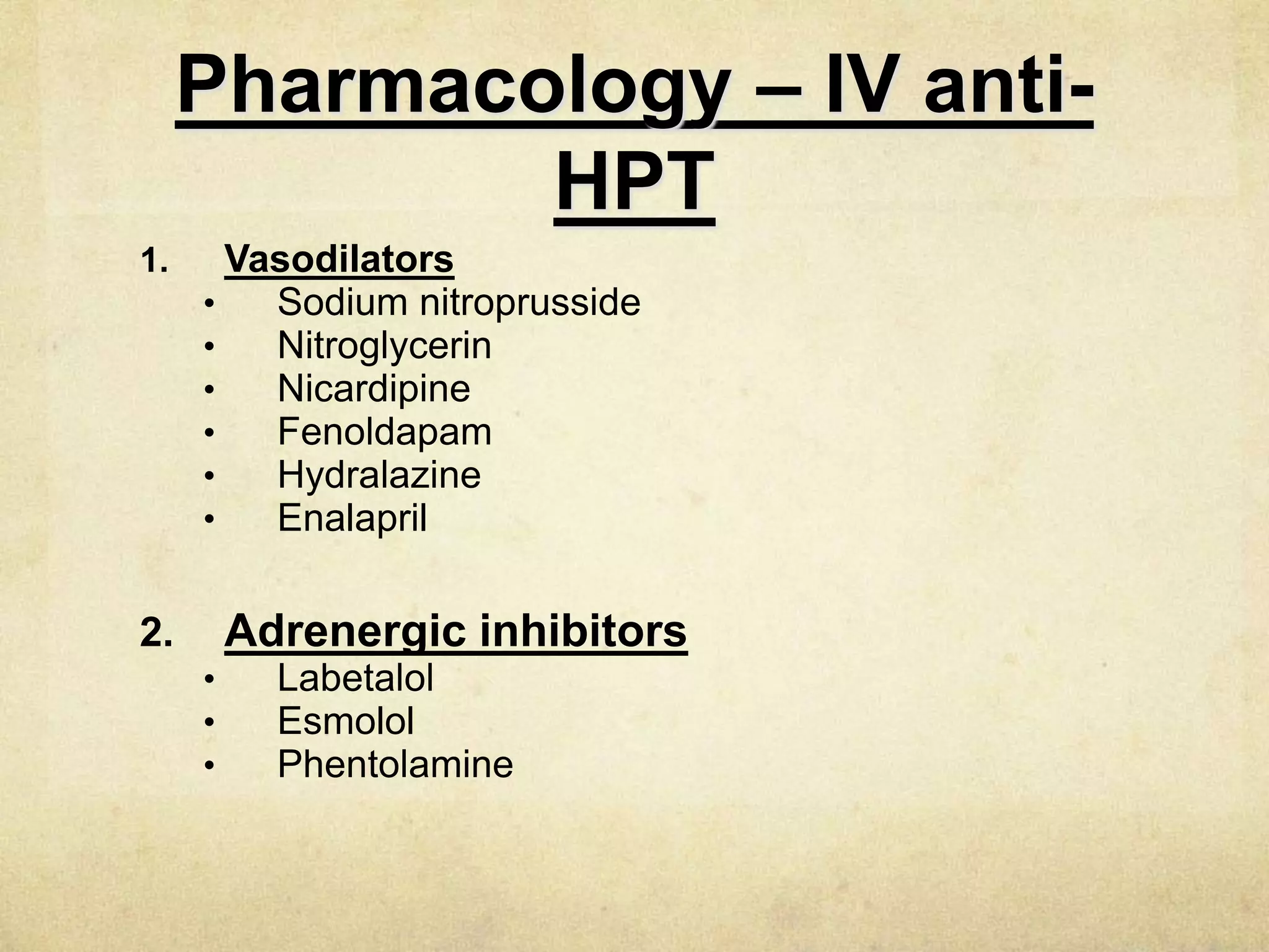 HYPERTENSION EMERGENCY & URGENCY | PPTX