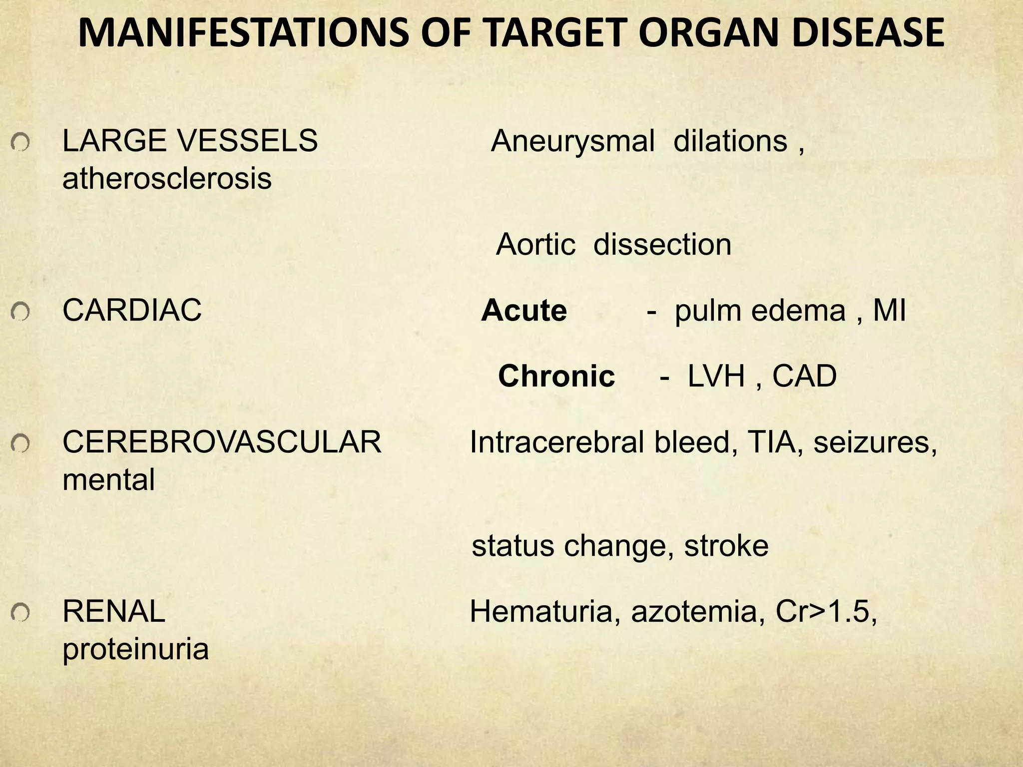 HYPERTENSION EMERGENCY & URGENCY | PPTX