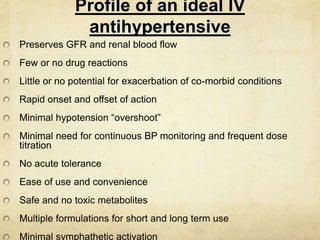 HYPERTENSION EMERGENCY & URGENCY | PPTX