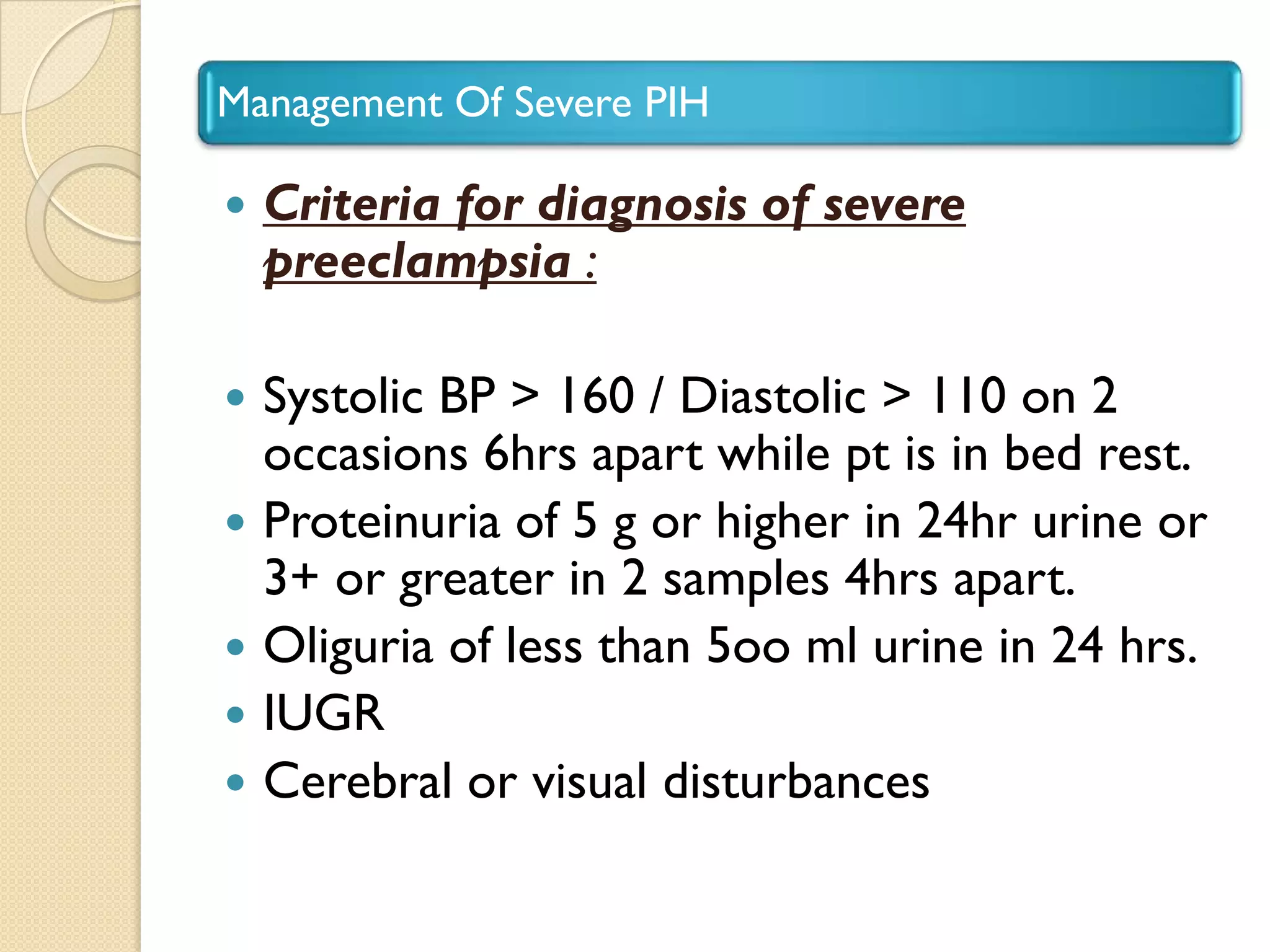 Pregnancy Induced Hypertension | PPTX