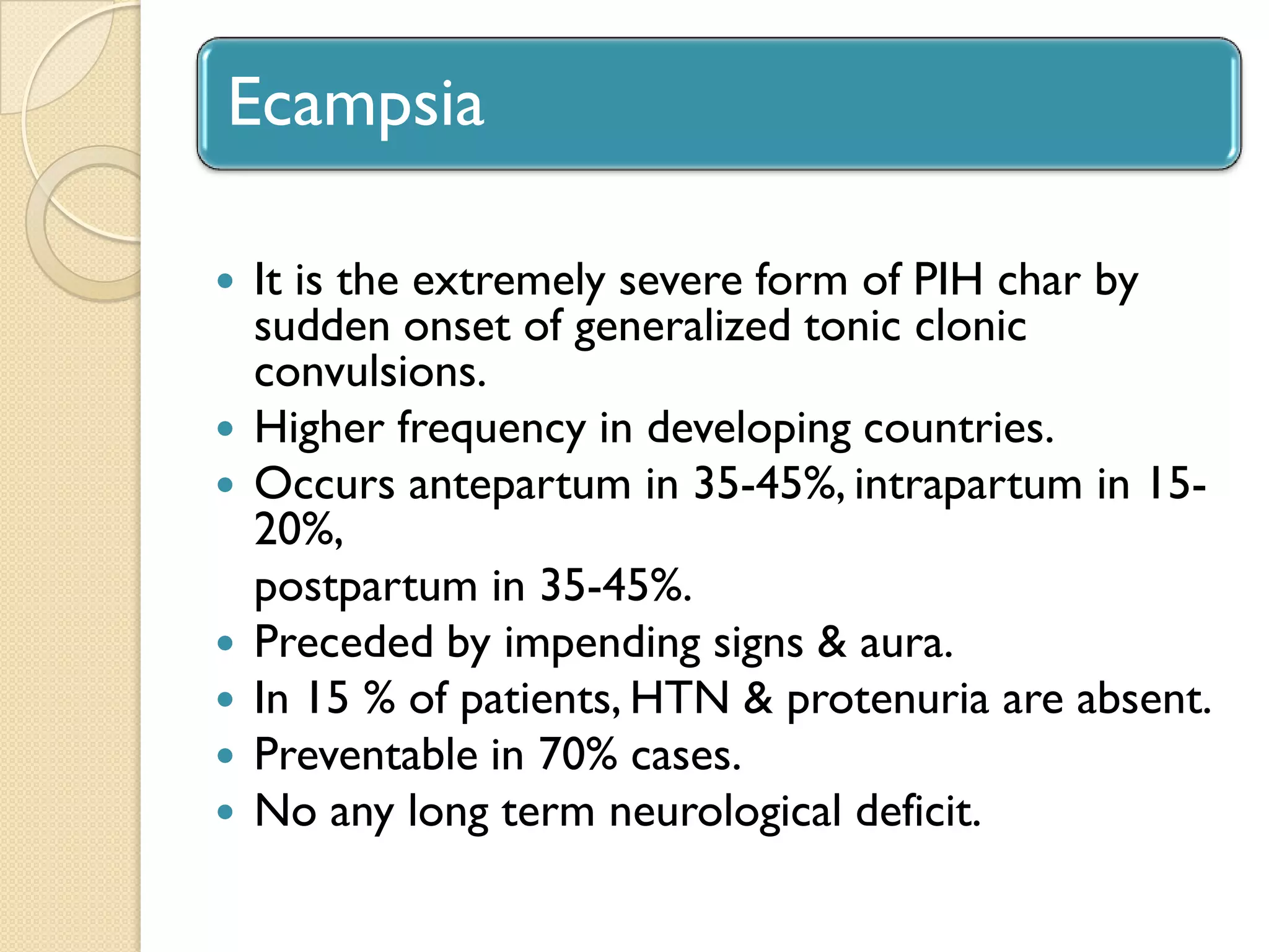 Pregnancy Induced Hypertension | PPTX