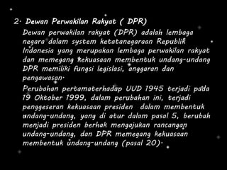lembaga-lembaga menurut UUD 1945 | PPT