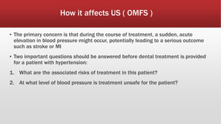 ALL ABOUT HYPERTENSION FOR OMF SURGEONS part 2 | PPTX