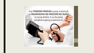 Altapresyon o high blood. Nakapagbibigay ng relasyon sa hindi maayos na ...