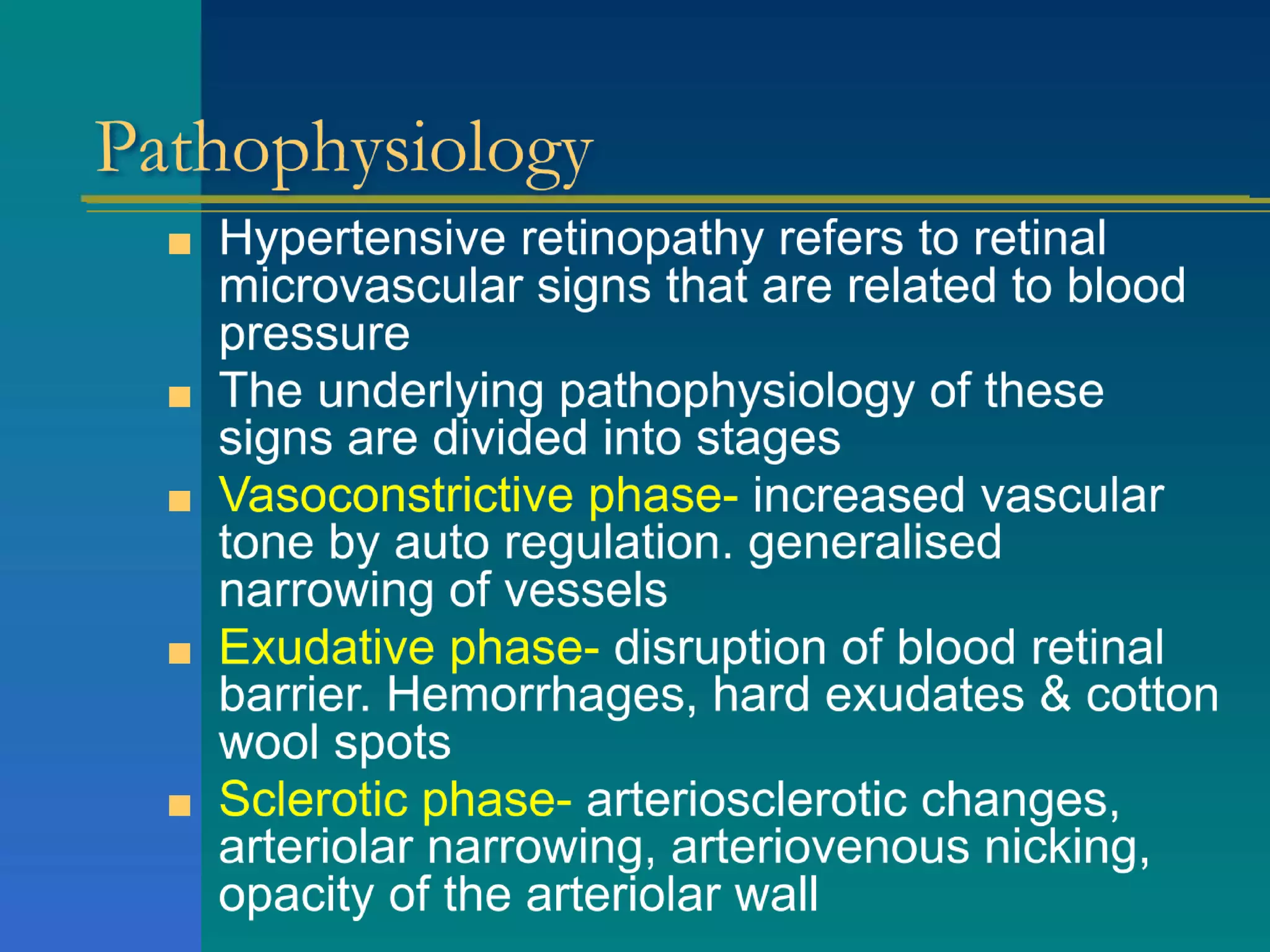HYPERTENSIVE RETINOPATHY - DR ARNAV SAROYA | PPTX