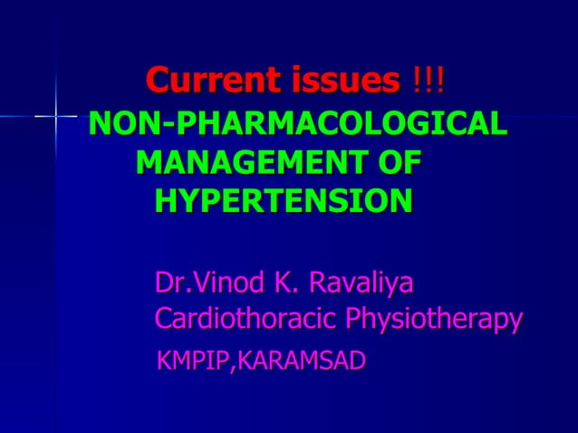 ppt.Hypertension and Exercise | PPT