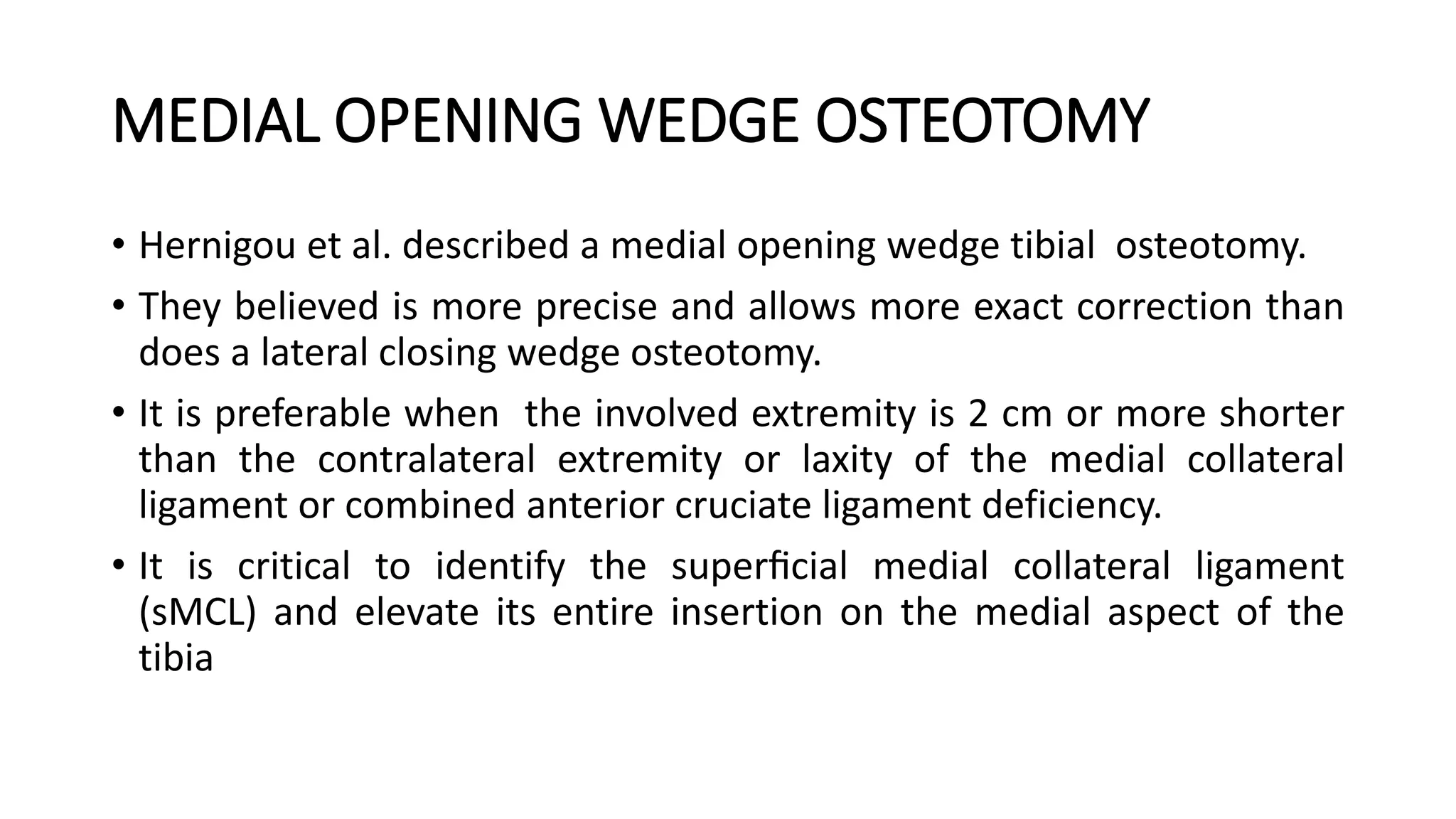 High Tibial Osteotomies | PPTX