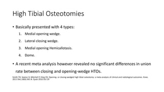 High Tibial Osteotomies | PPTX