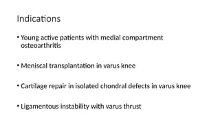 HTO high tibial osteotomy still a role.pptx