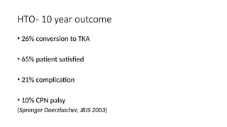 HTO high tibial osteotomy still a role.pptx