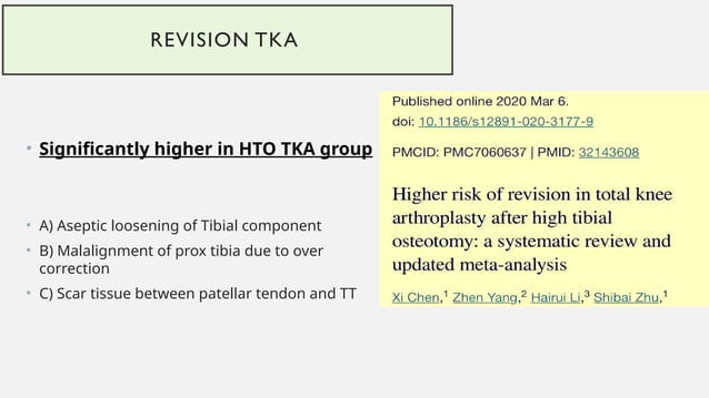 High Tibial Osteotomy is done for treating osteoarthritis confined to ...