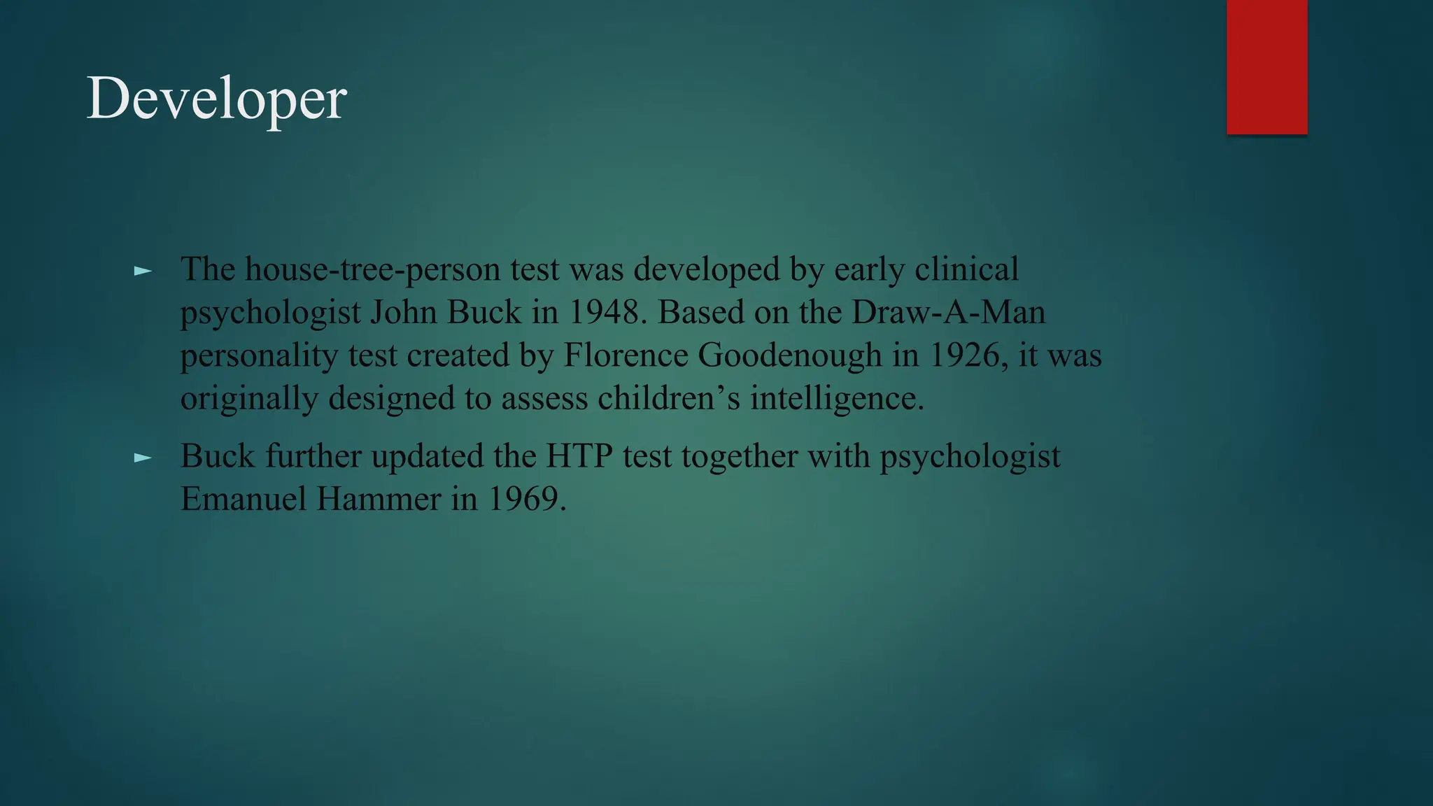 House Tree Person Test Interpretation 1234 | PDF