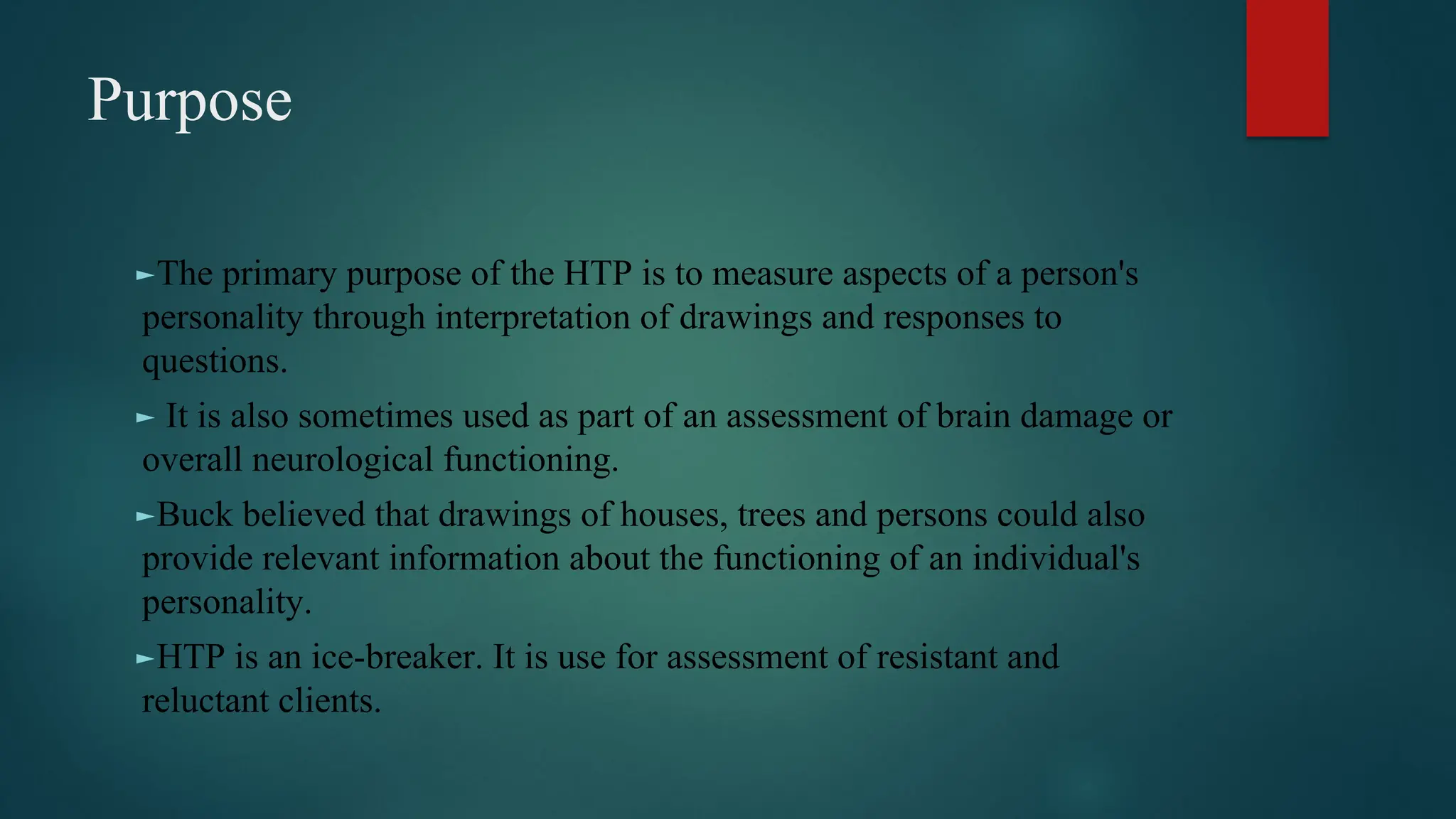 House Tree Person Test Interpretation 1234 | PDF