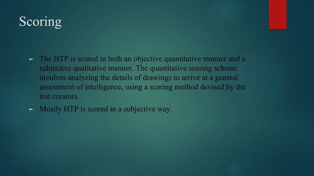 House Tree Person Test Interpretation 1234 | PDF