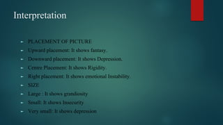 House Tree Person Test Interpretation 1234 | PDF