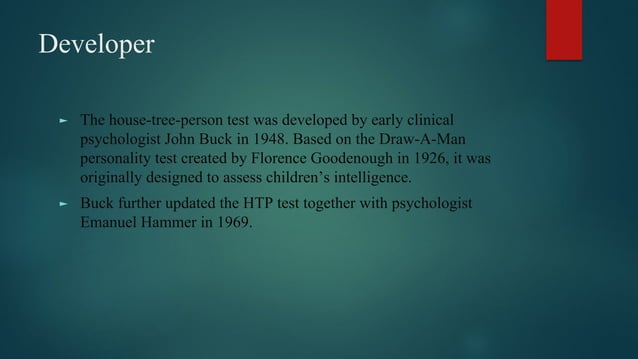 House Tree Person Test Interpretation 1234 | PDF