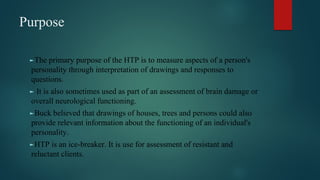 House Tree Person Test Interpretation 1234 | PDF