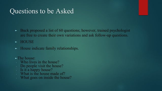 House Tree Person Test Interpretation 1234 | PDF