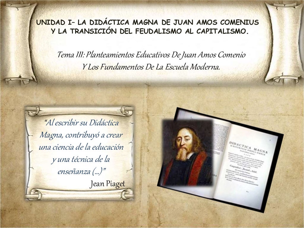 Juan Amos Comenio y su Didactica Magna