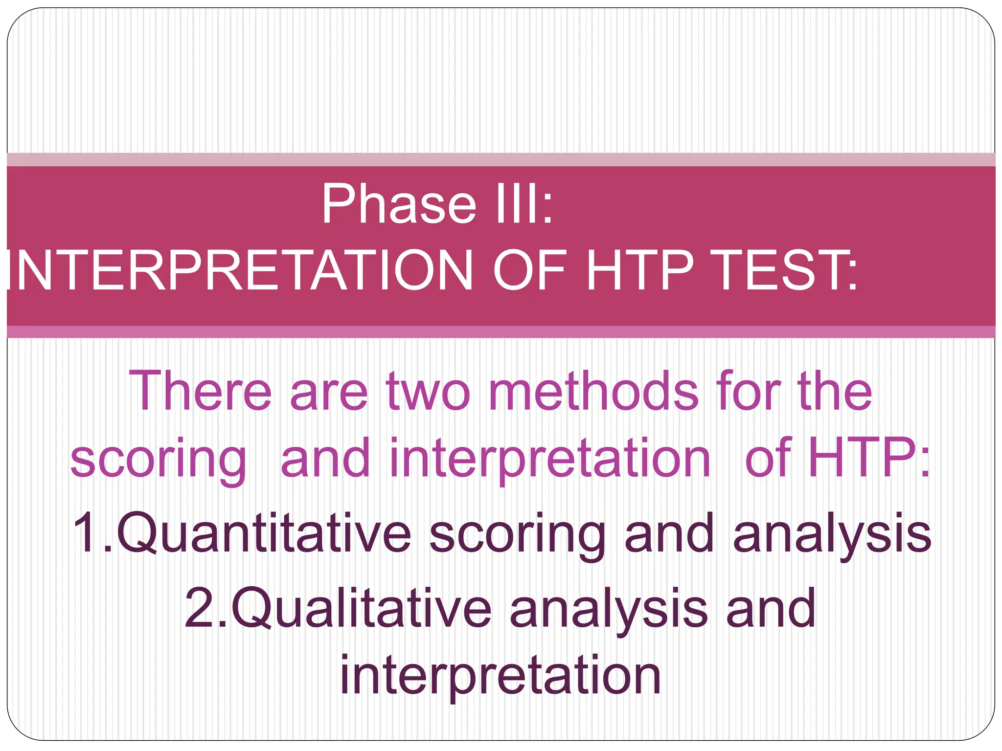 house tree person test a psychological test.pptx | Drawing and ...