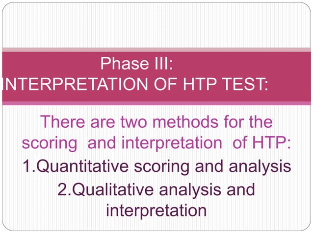 house tree person test a psychological test.pptx | Drawing and ...