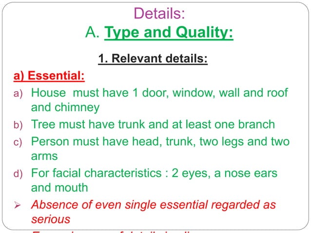 house tree person test a psychological test.pptx | Drawing and ...