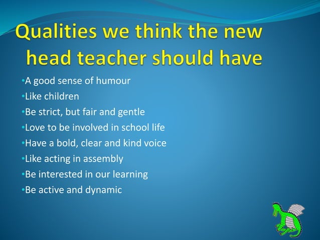 New head teacher presentation | PPTX
