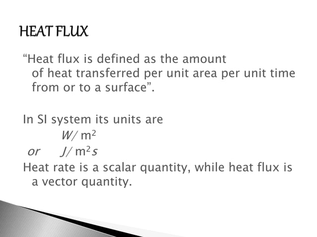 SURFACE HEAT FLUX | PPT