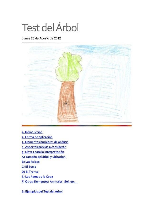 Htp test del árbol | PDF