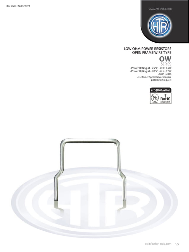 Htr india-products-current-sense-resistors-current-sense-open-frame ...