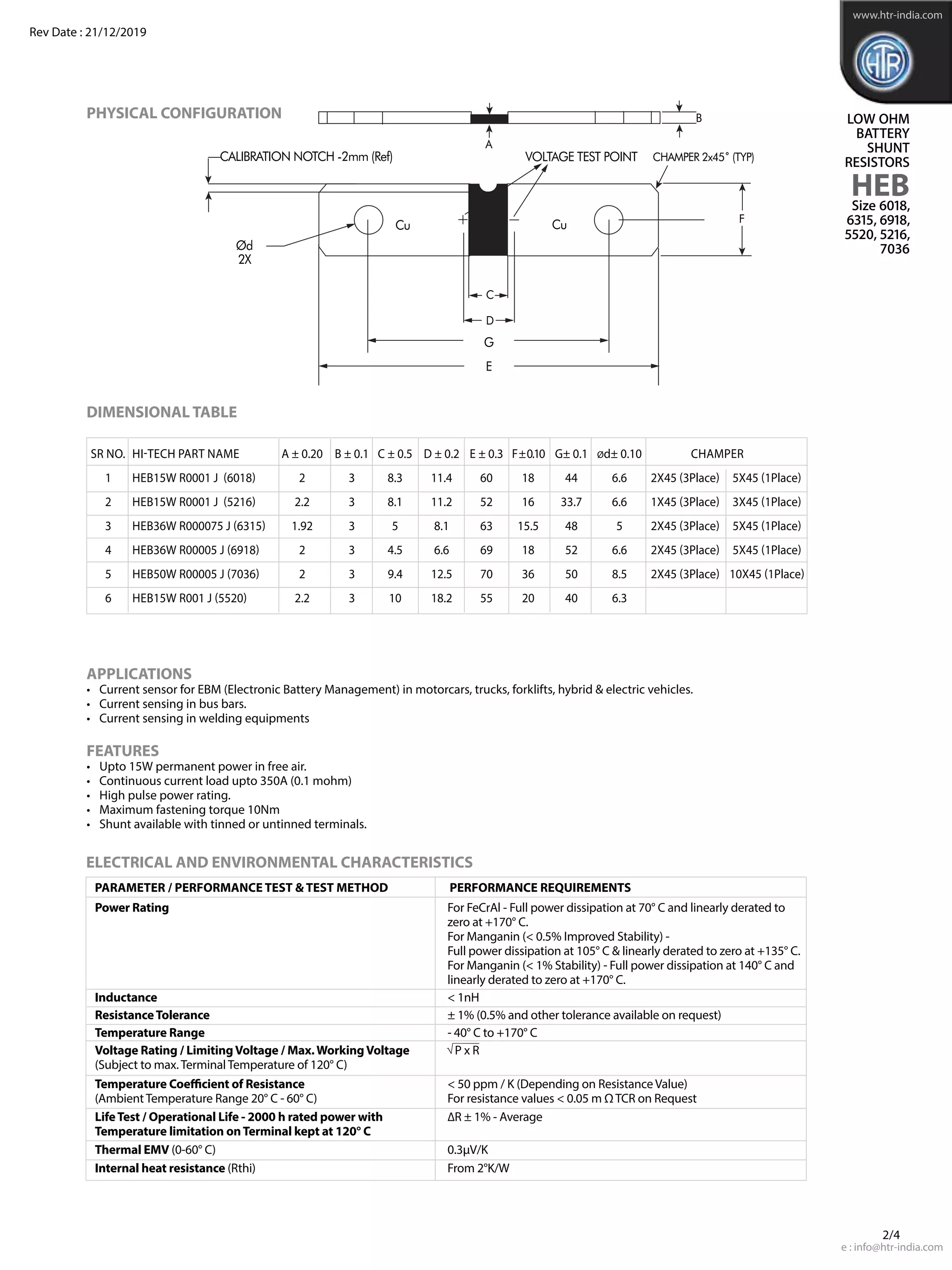 Htr india-products-current-sense-resistors-electron-beam-welded-heb ...