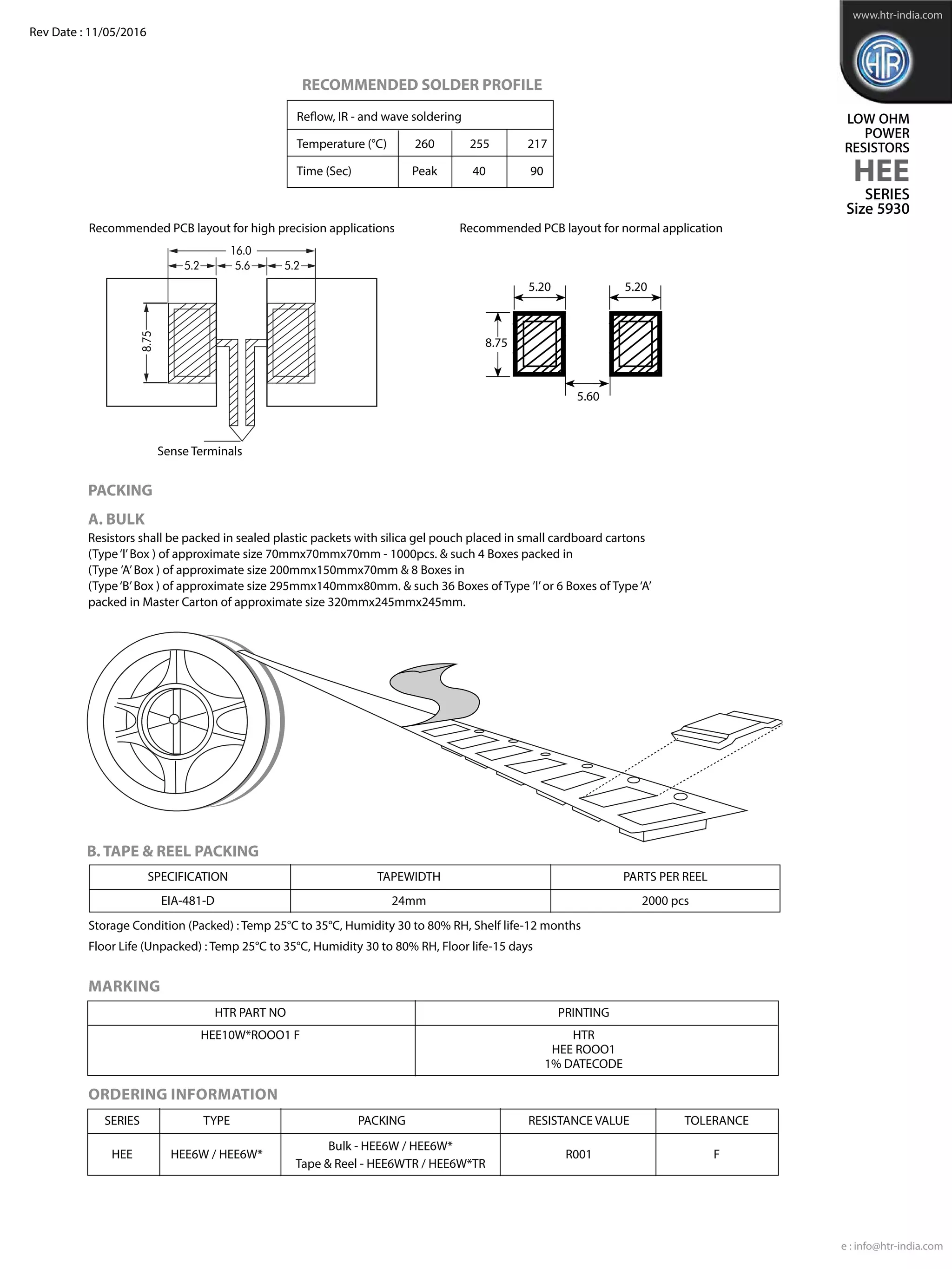 HEE - Low OHM Power Resistors | PDF | Physics | Science
