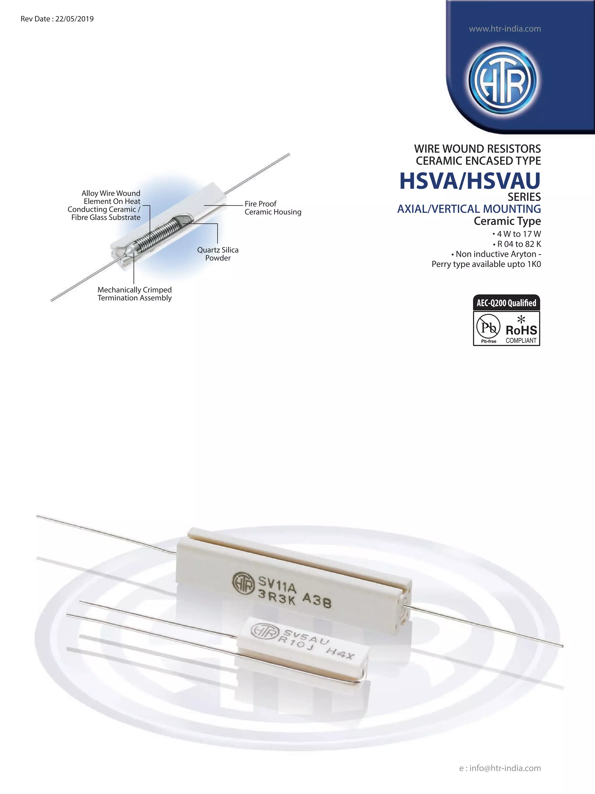 Htr india-products-wire-wound-resistors-ceramic-encased-resistor-hsvau ...