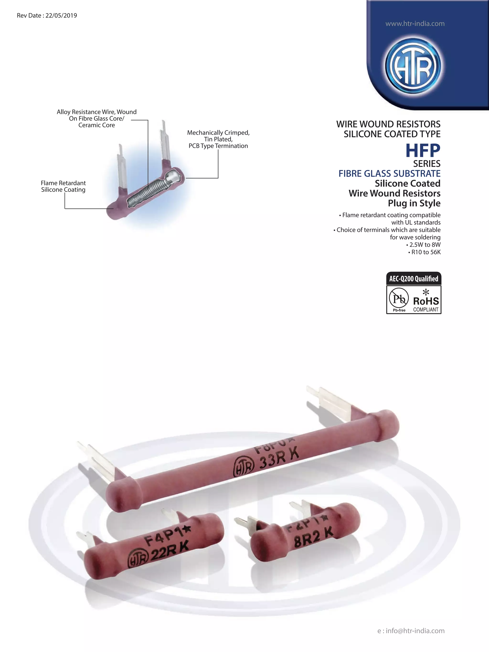 Htr india-products-wire-wound-resistors-silicone-coated-resistors-hfp ...