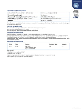 Htr india-products-wire-wound-resistors-silicone-coated-resistors-hfw ...