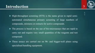 High Throughput Screening | PPTX