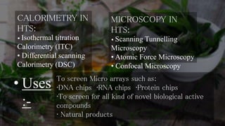 High-throughput screening (HTS) | PPTX