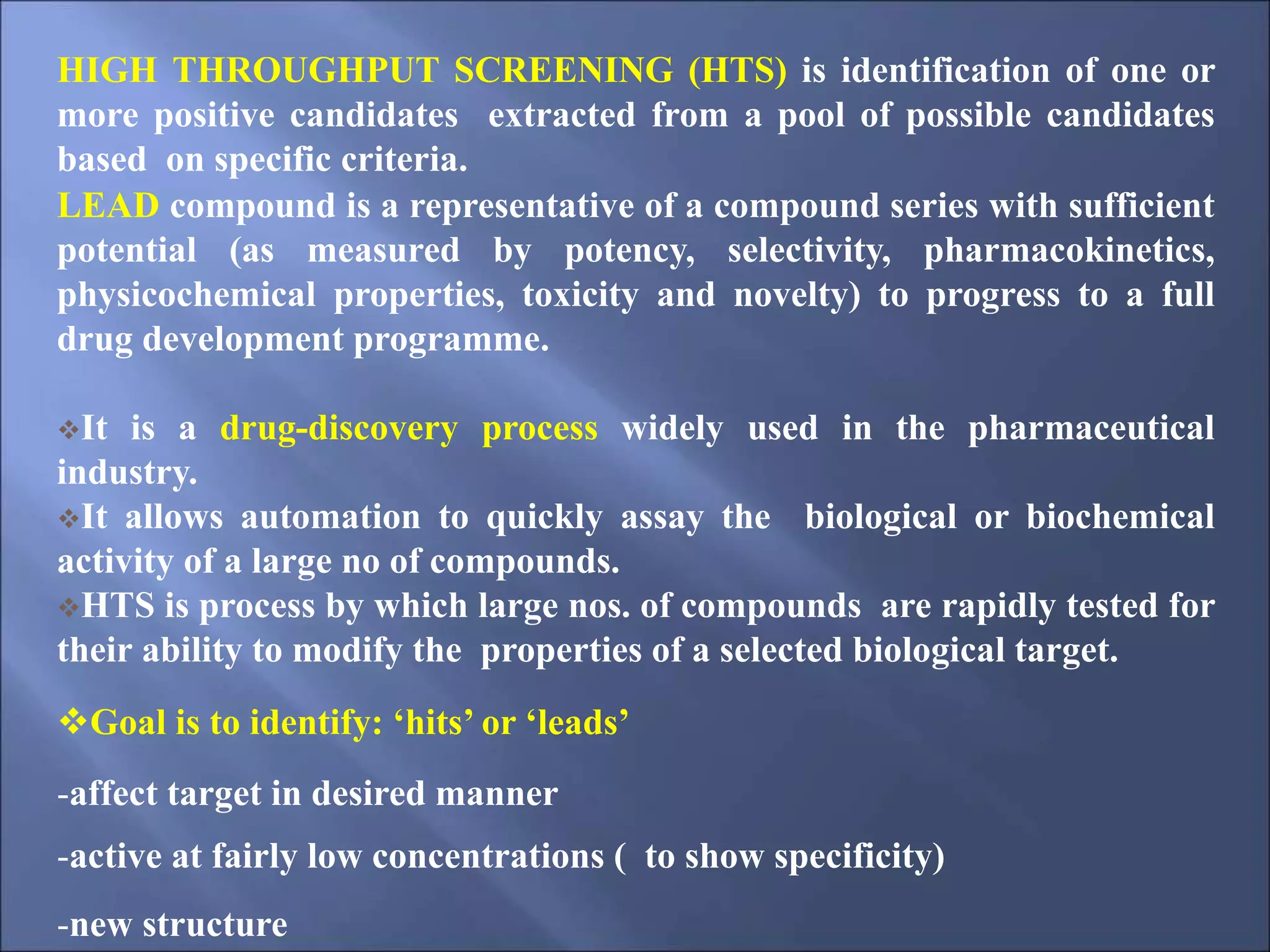 High Throughput Screening | PPT